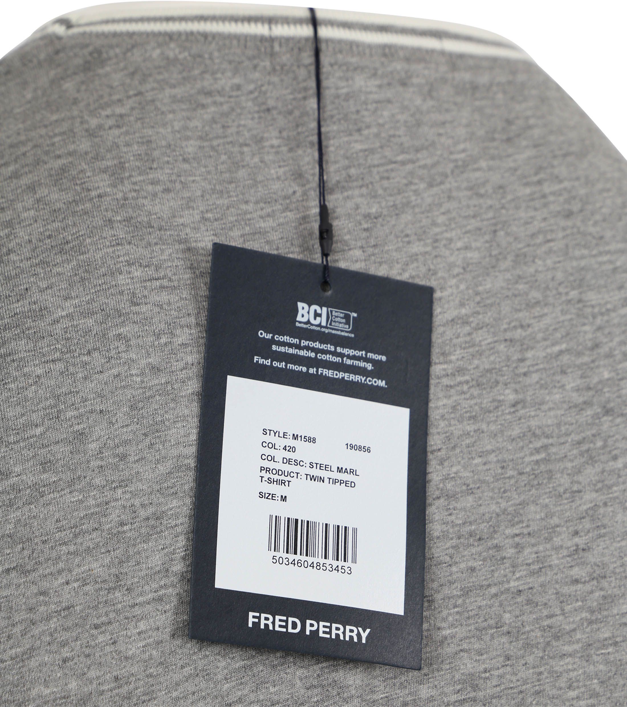 Fred Perry T-shirt M1588 Grijs M1588-420 kopen | Suitable