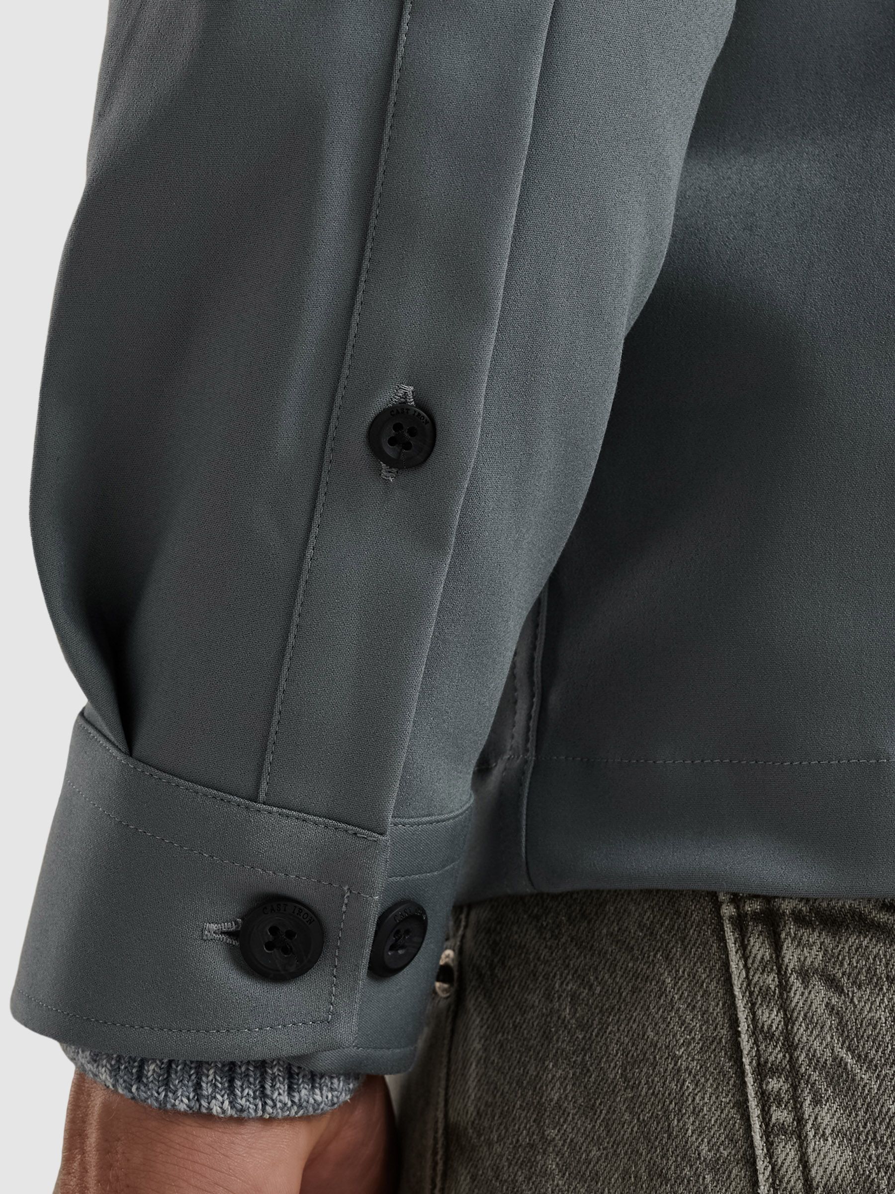 Cast Iron Tech Overshirt met rits Stormy Blauw CSI2508204-9096 kopen ...