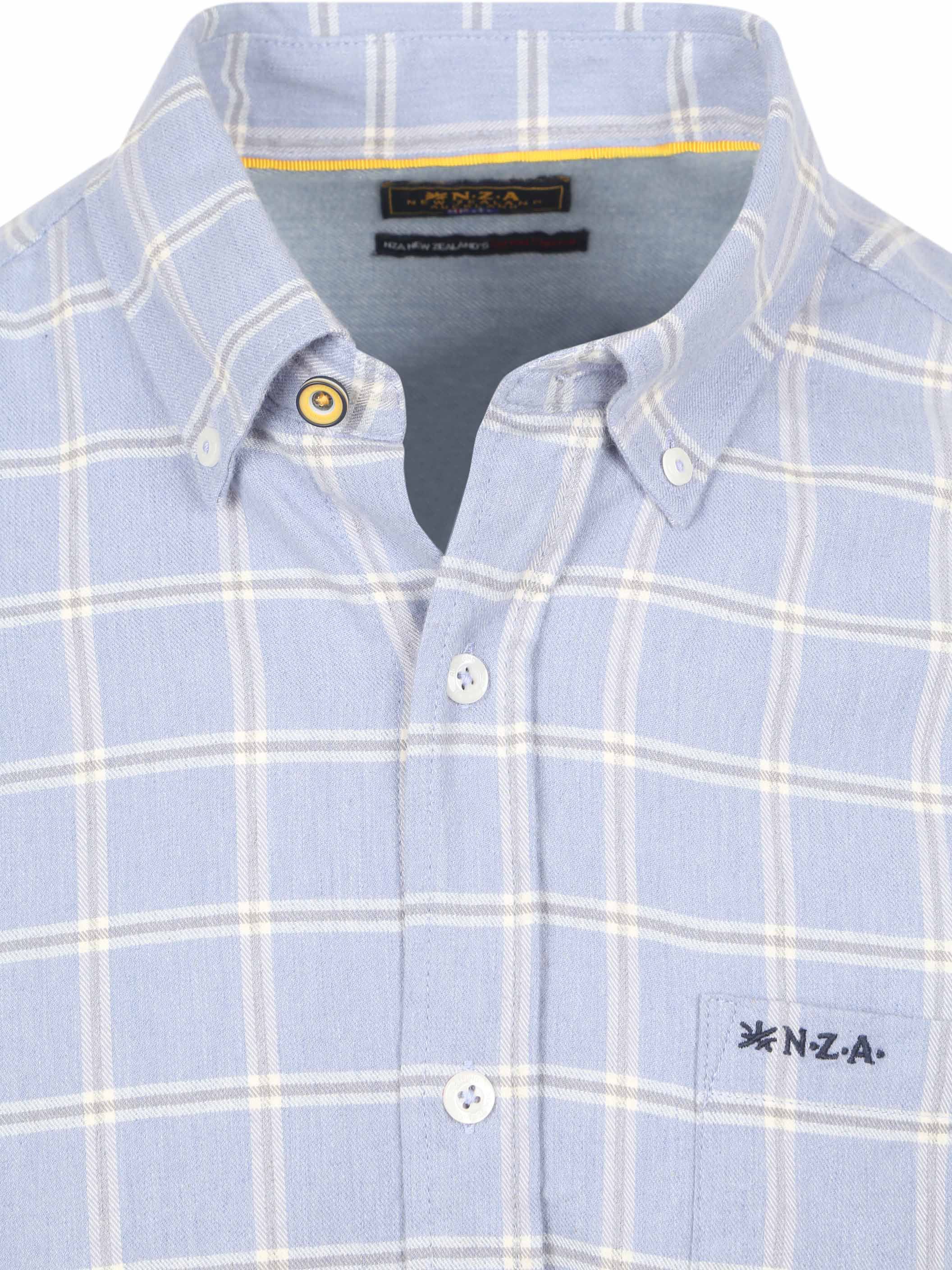 NZA Shirt Armando Flanel Ruit Blauw 25HN527-2612 kopen | Suitable