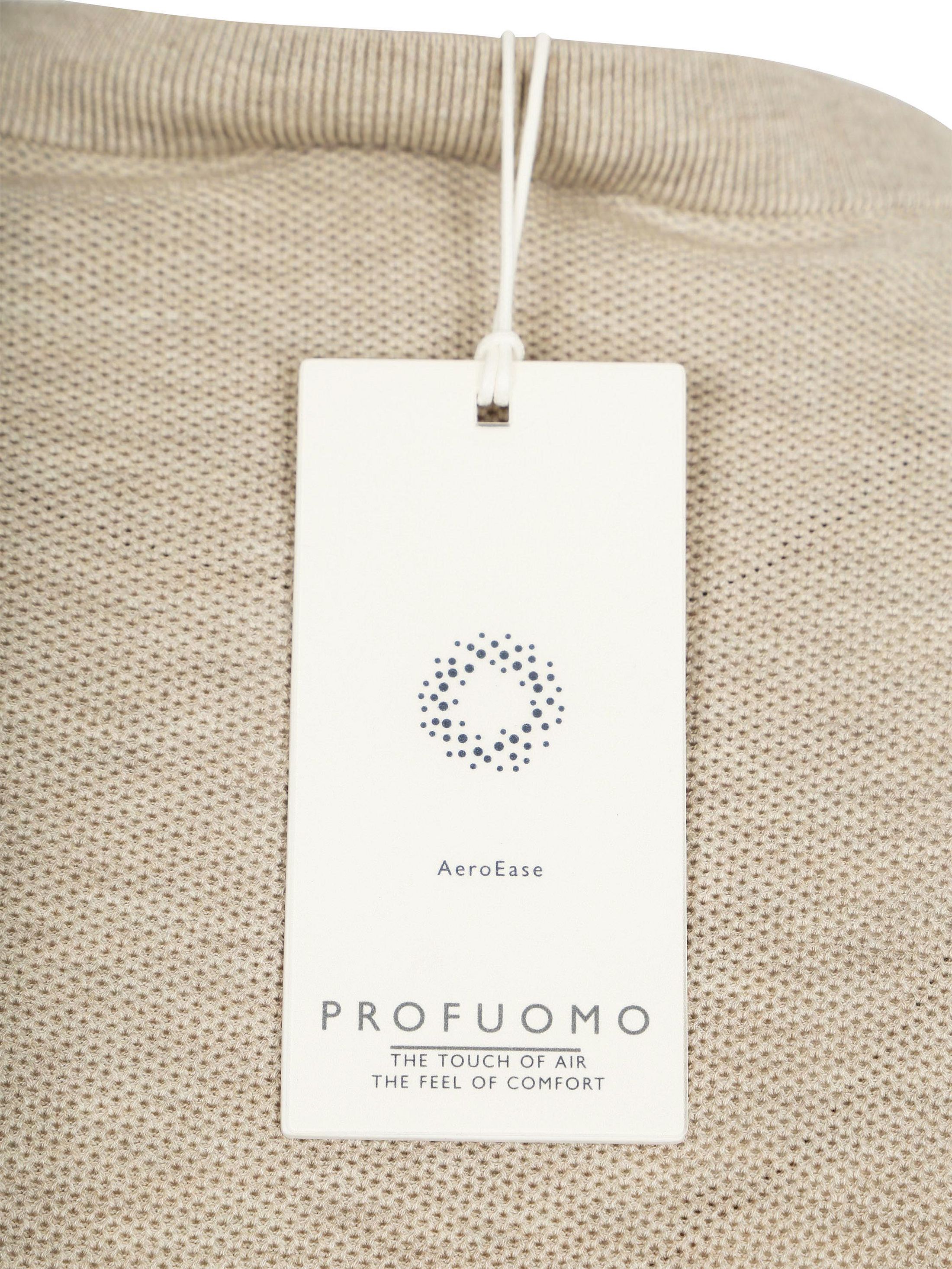 Profuomo Pullover Structure Beige PPXJ10020D-F kopen | Suitable