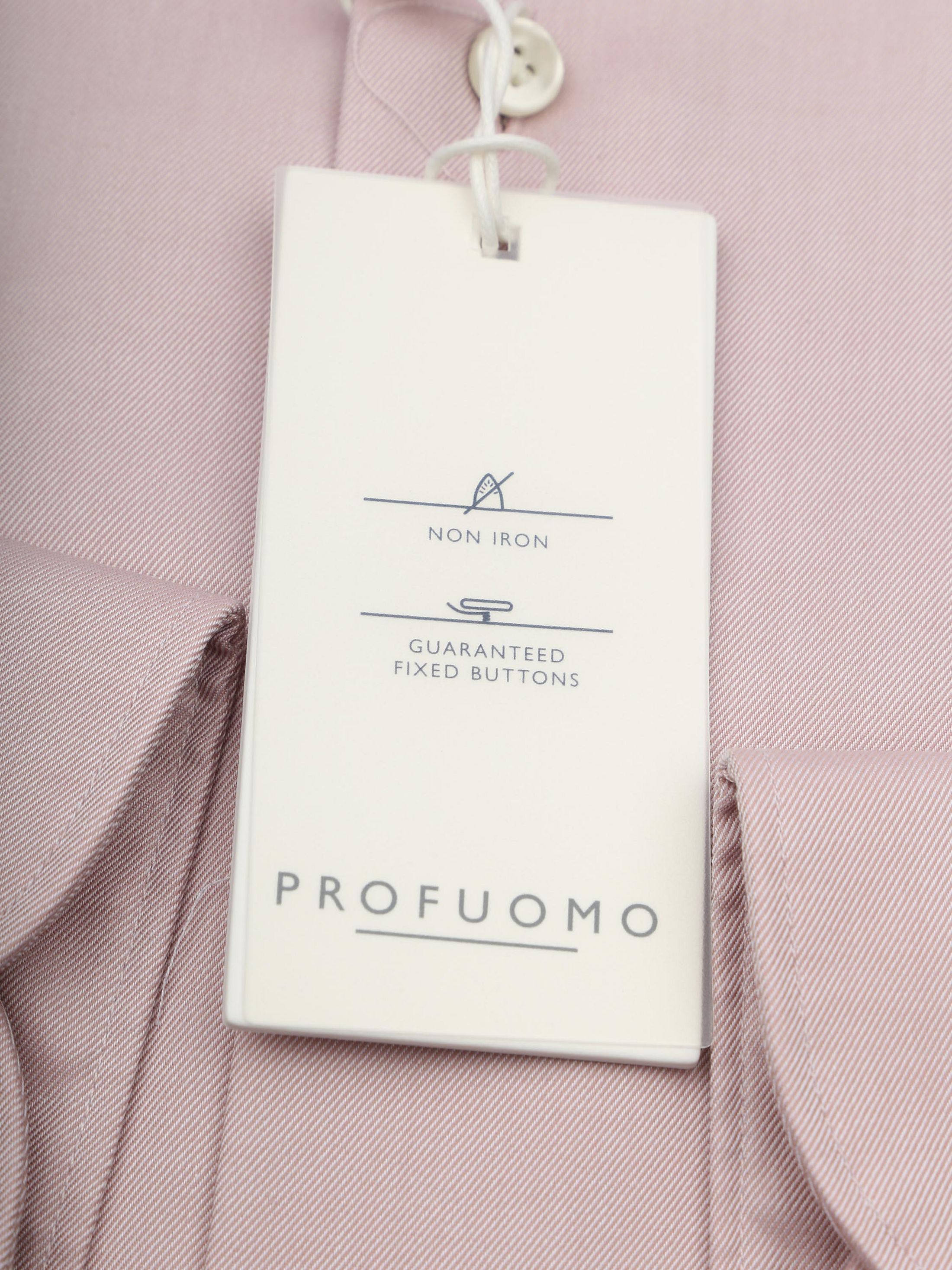 Profuomo Twill Overhemd Lichtroze PPXH10005E-T kopen | Suitable
