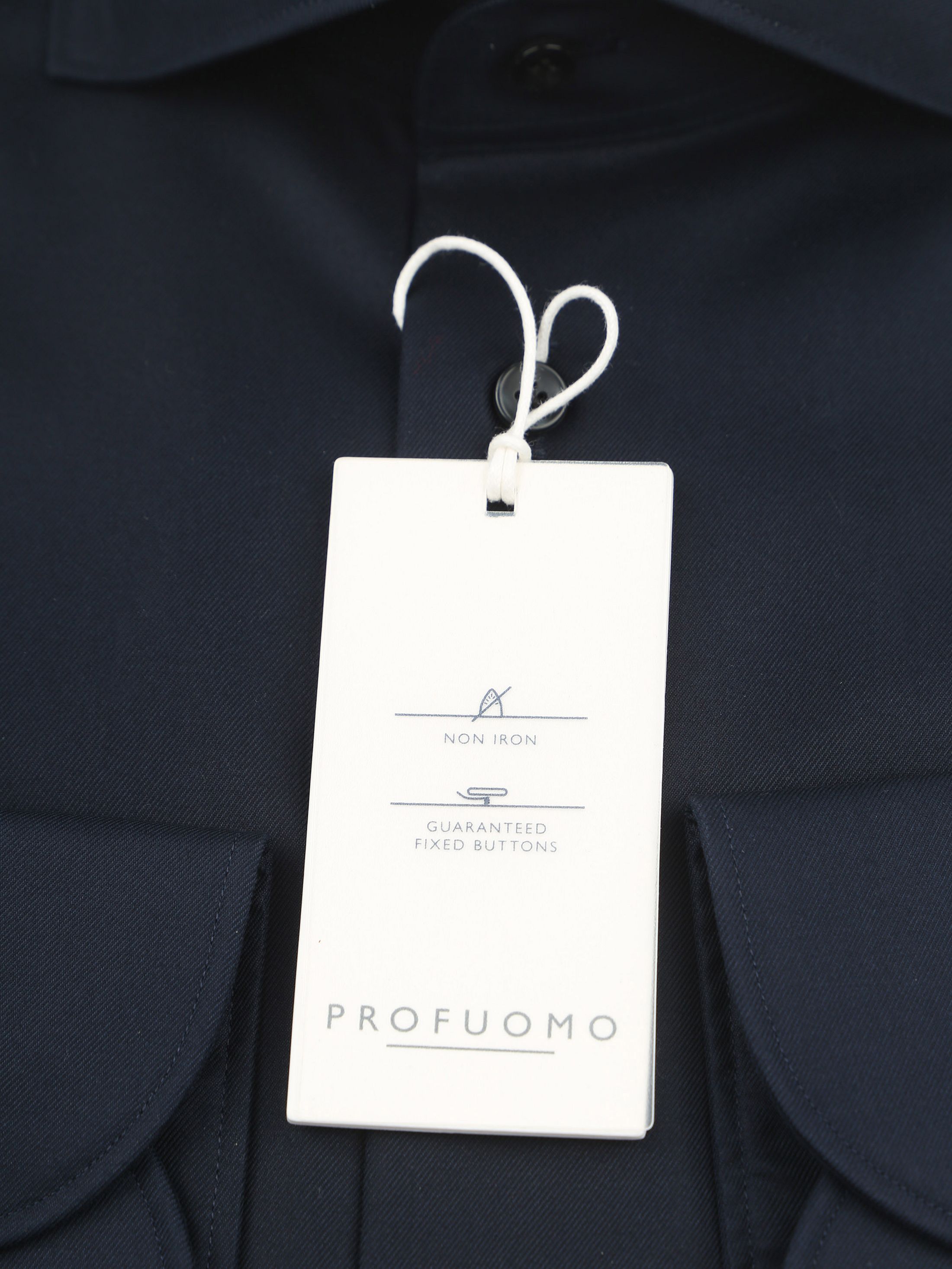 Profuomo Twill Overhemd Navy PP2H00010C-P kopen | Suitable
