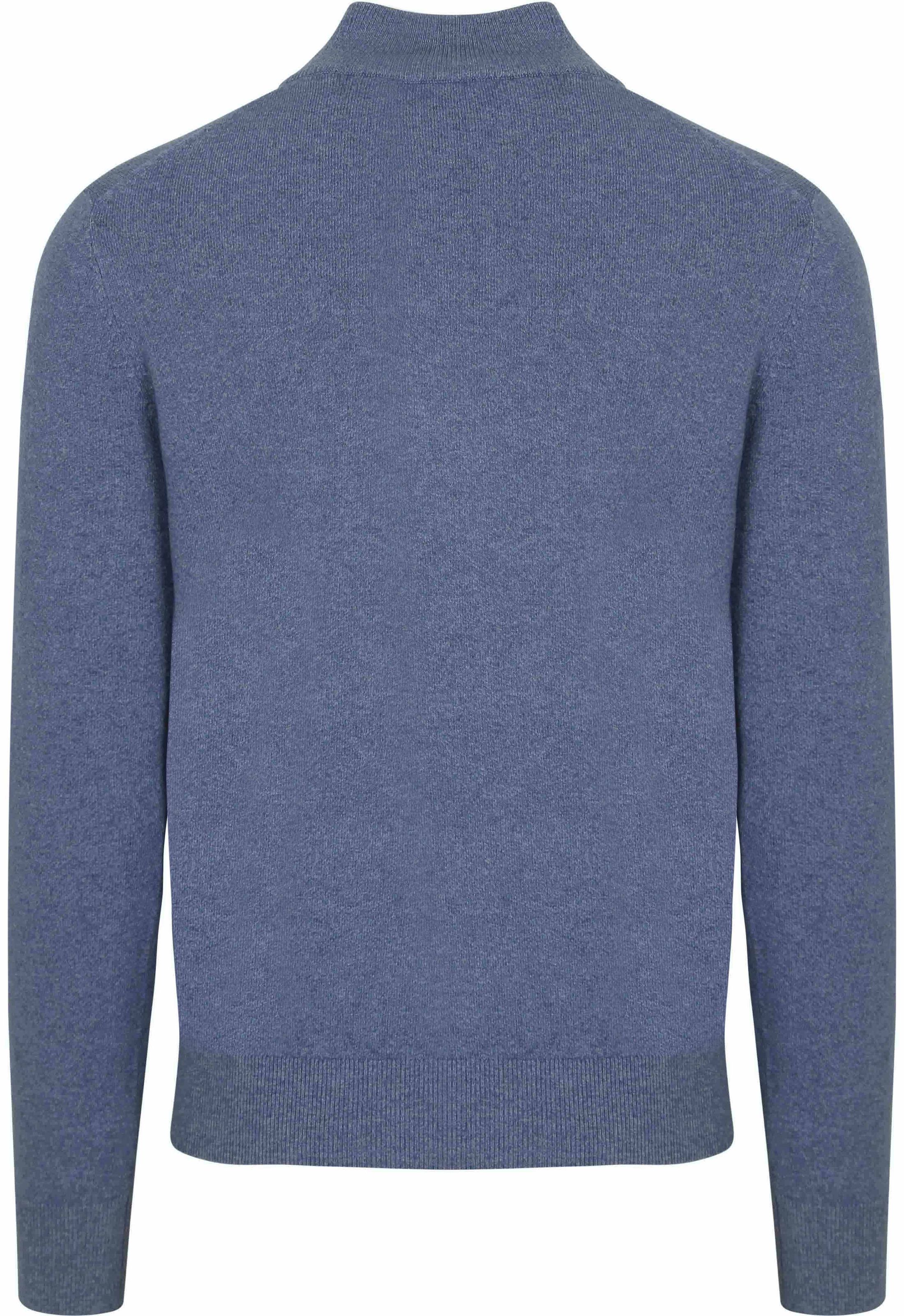 NZA Half Zip Trui Christopher Melange Soft Blue 25HN414-2619 kopen ...
