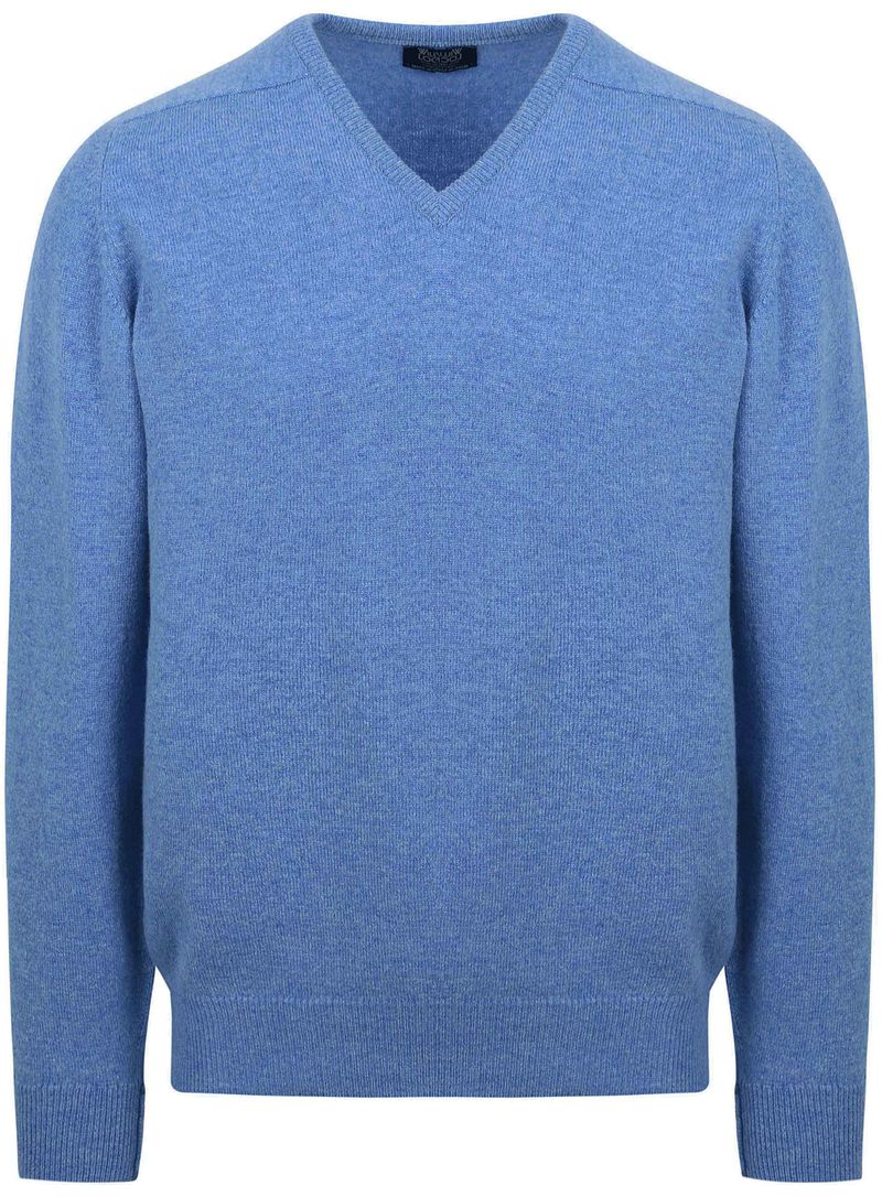 William Lockie V-Hals Lamswol Jeans Melange 7092DF-241 Jeans kopen ...